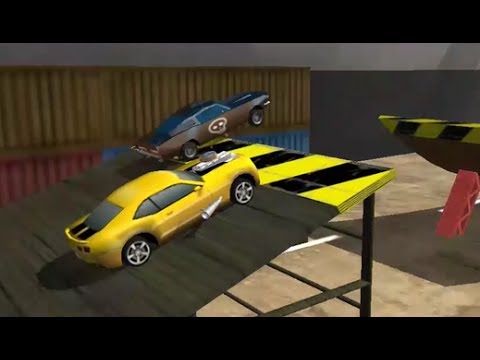 MY CAMARO LEARNS TO FLY - Stunt Car Challenge 3 - YouTube