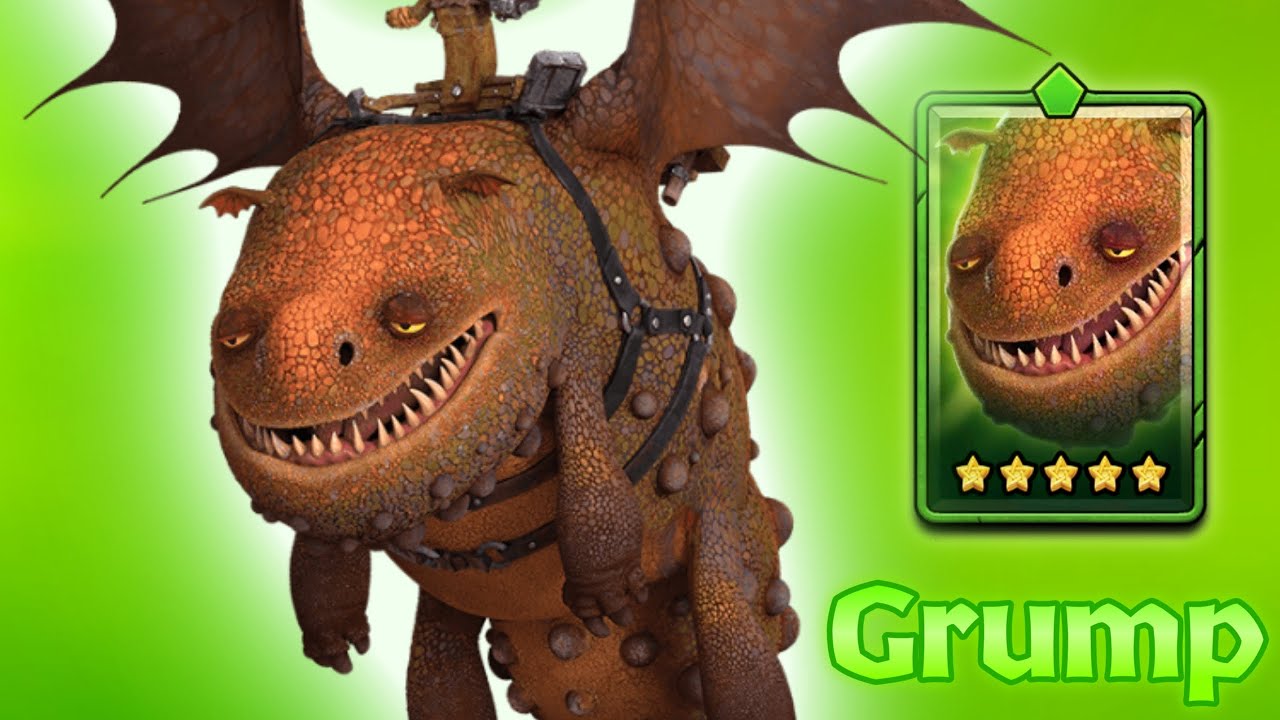 [Unlocked] Grump - 5-Star Green Premium Hotburple | Dragons: Titan ...