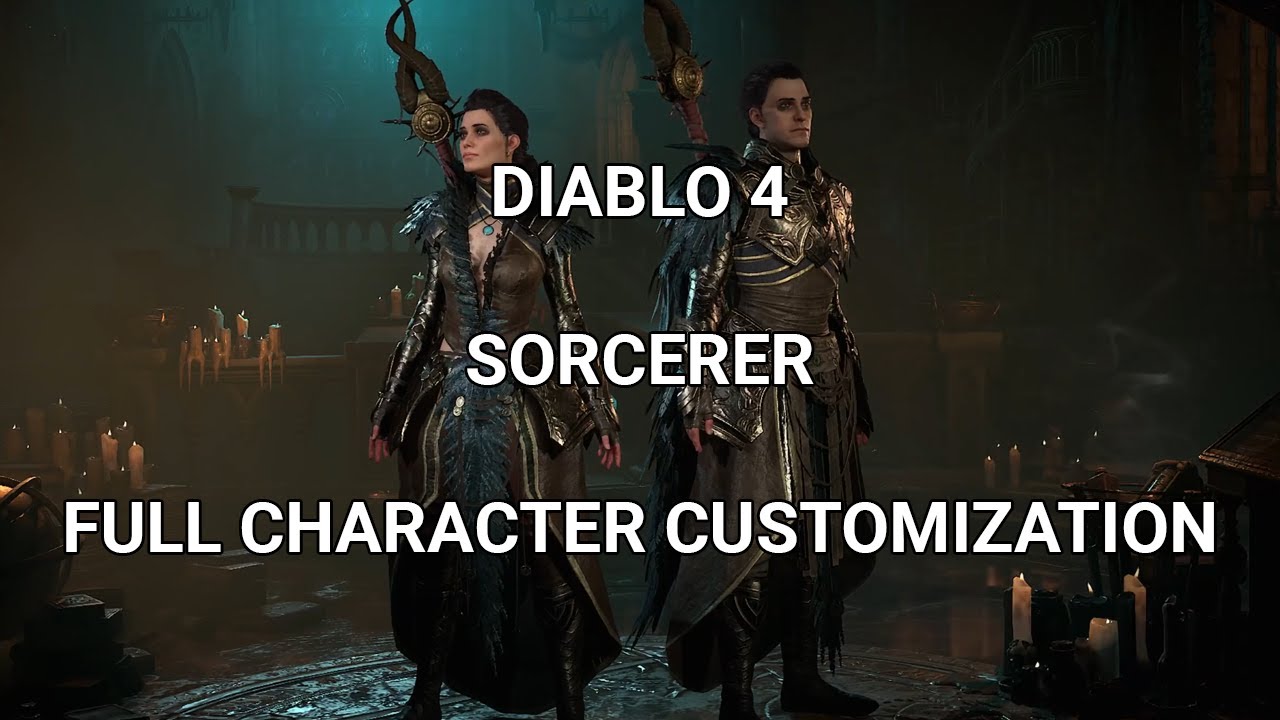 Diablo 4 Beta Sorcerer/Sorceress Male/Female Full Character ...
