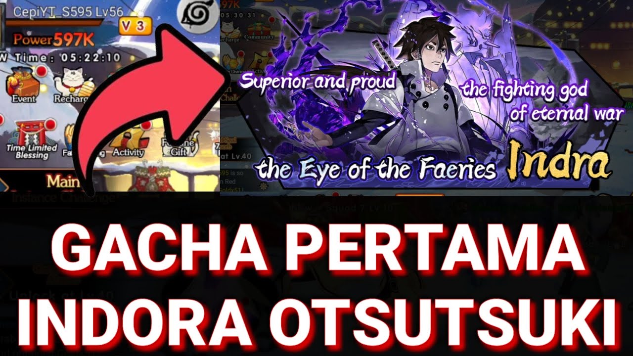 Ultimate Fight:Survival - Gacha Pertama Indra Otsutsuki - YouTube