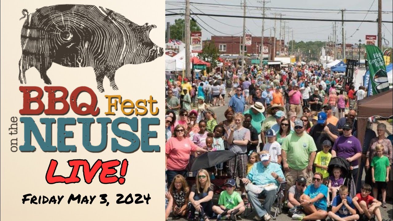 🔴LIVE: BBQ Fest on the Neuse 2024 LIVE! | World's Largest Whole Hog ...