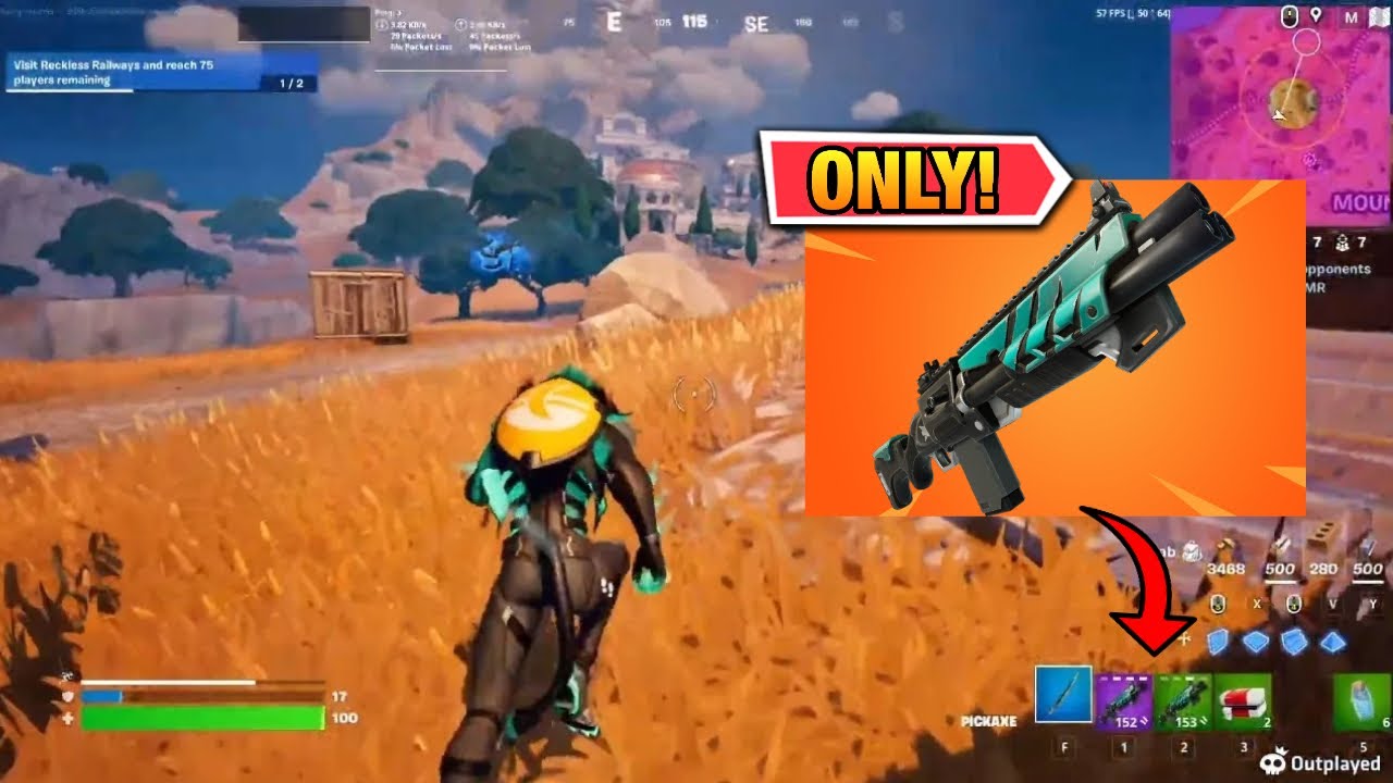 FORTNITE, ONLY Using the gatekeeper shotgun - YouTube