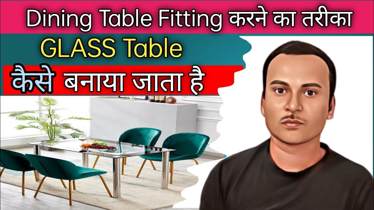 💫Glass dining table assembly / Steel glass dining table - YouTube