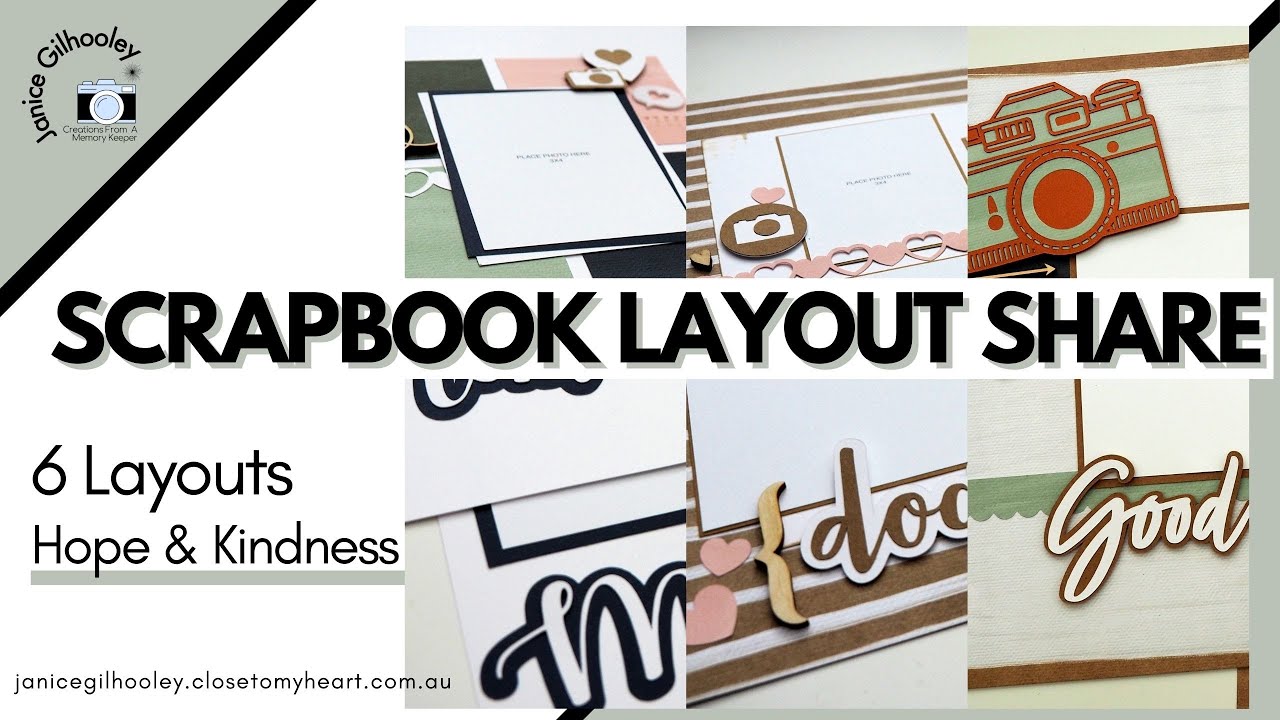 Scrapbook Layout Share | 6 Layouts with Hope & Kindness Collection ...