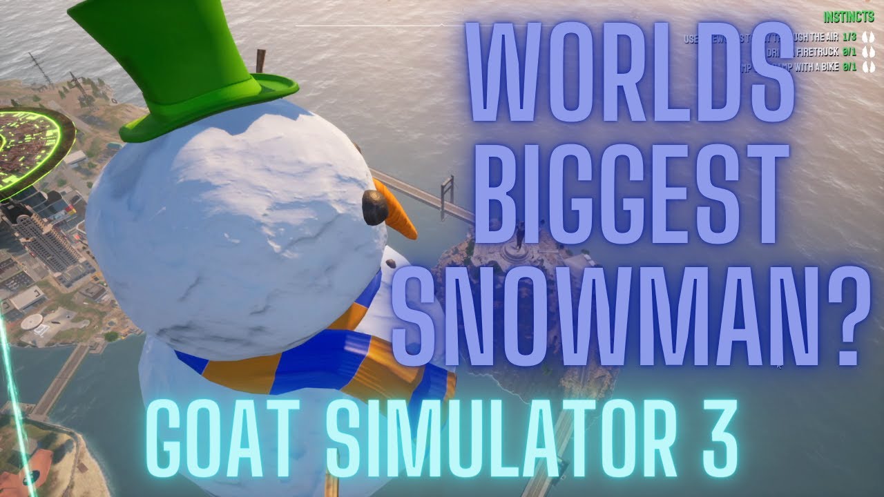 Biggest Snowman in Goat Simulator 3 - YouTube