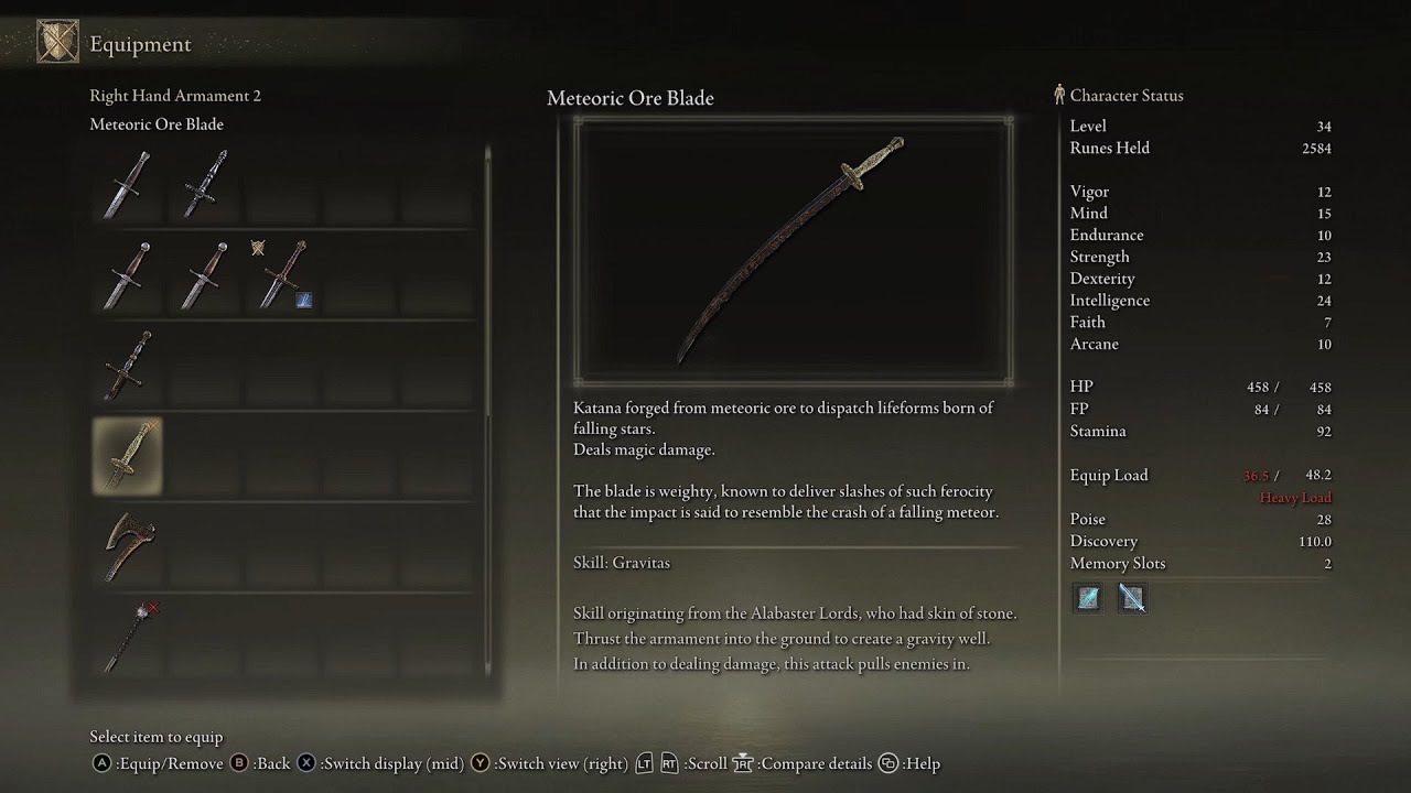 Elden Ring - Legendary Meteoric Orc Blade Weapon Location | Legendary ...