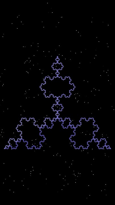 Koch Snowflake Fractal! #shorts #maths #fractal #learn #coding - YouTube