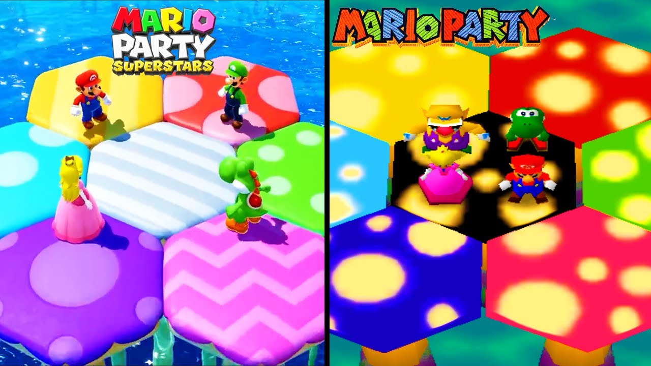 Comparison of all Mario Party Minigames in Mario Party Superstars (1998 ...