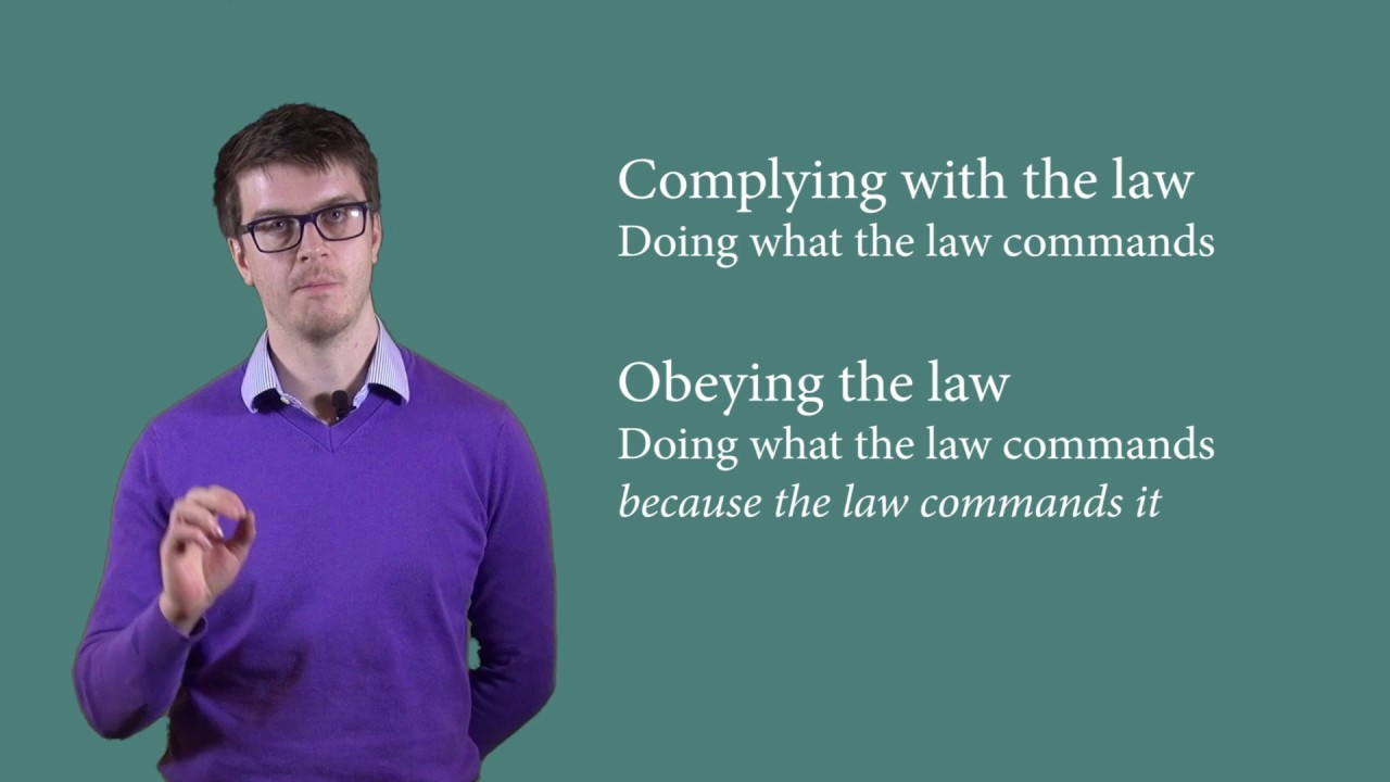 Guy Fletcher: Do You Have an Obligation to Obey the Law? (1/7) - YouTube