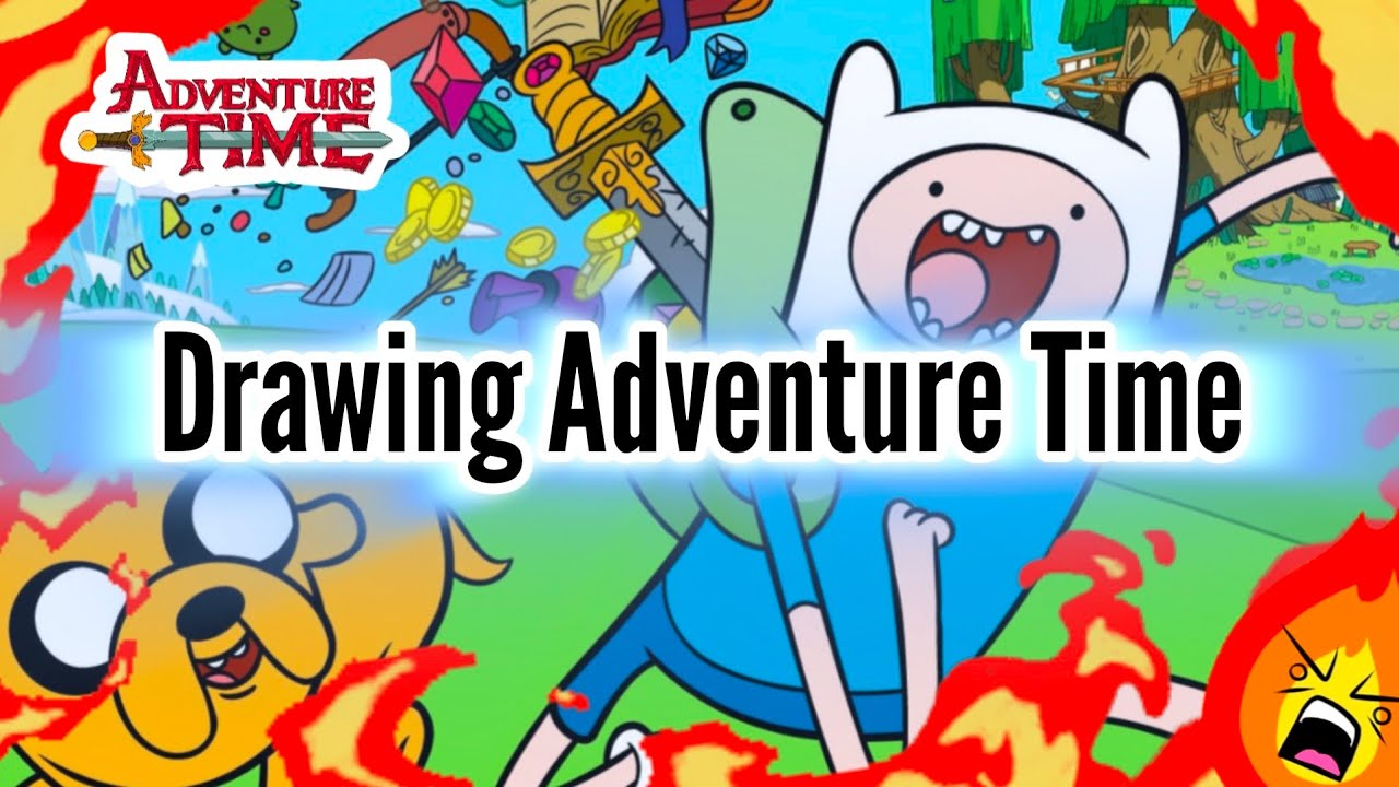 DRAWING ADVENTURE TIME!! - Art Challenge - YouTube