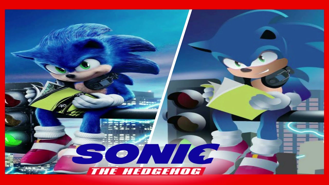 Sonic The Hedgehog Movie A comparison of two different designs - YouTube