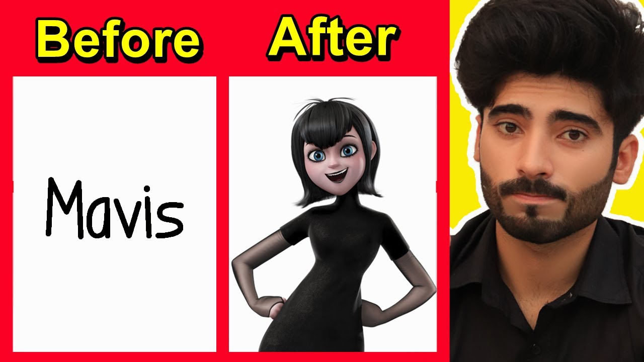 How To Draw Mavis Dracula