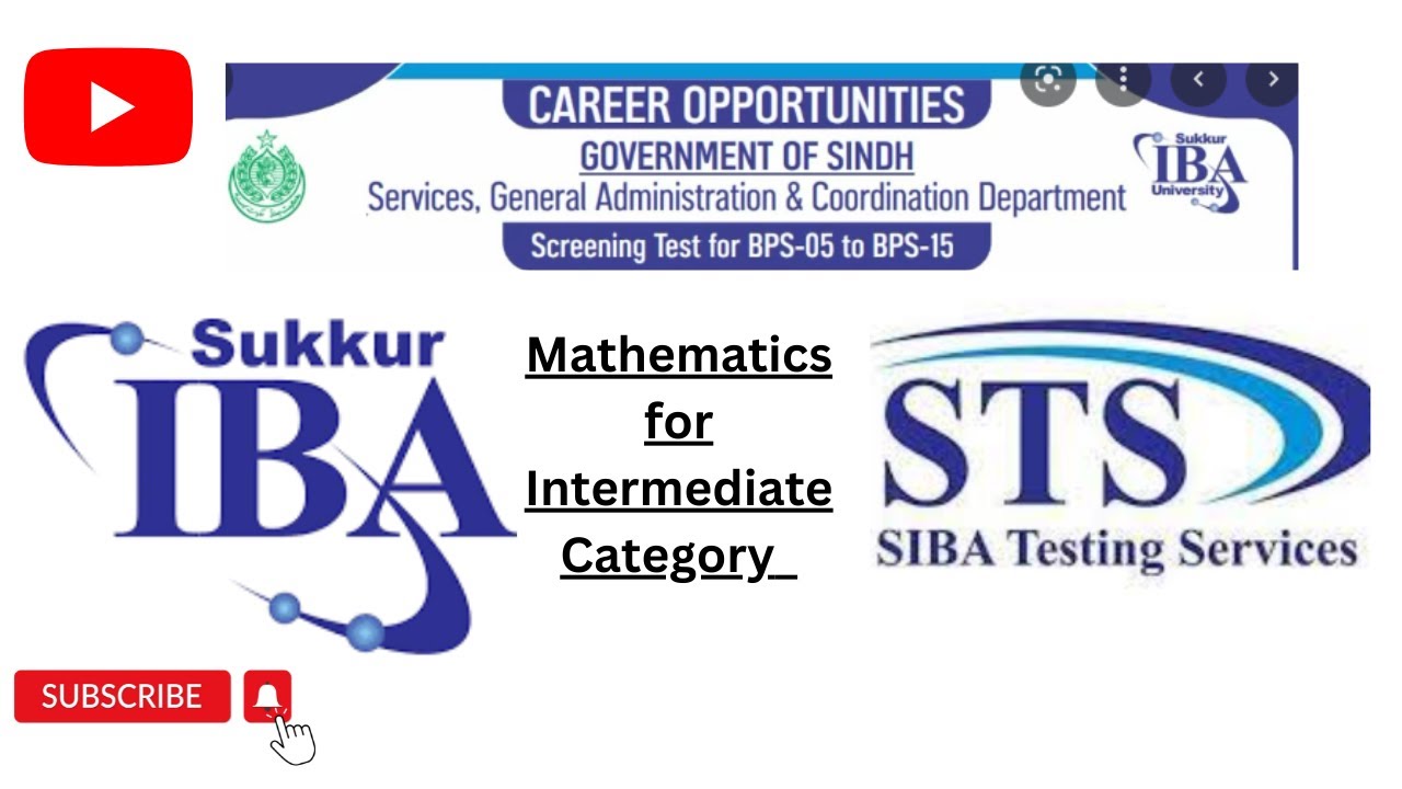 5 to 15 mathematics || IBA test || sample paper solution ...