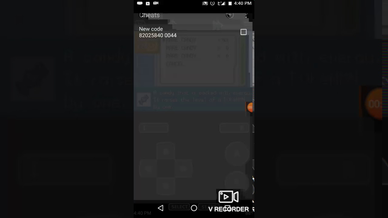 All fire red version cheat max repel rare candy masterball - YouTube