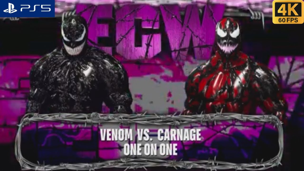 WWE FIGHT VENOM VS CARNAGE #WWE #wwe2k24 #ps5 - YouTube