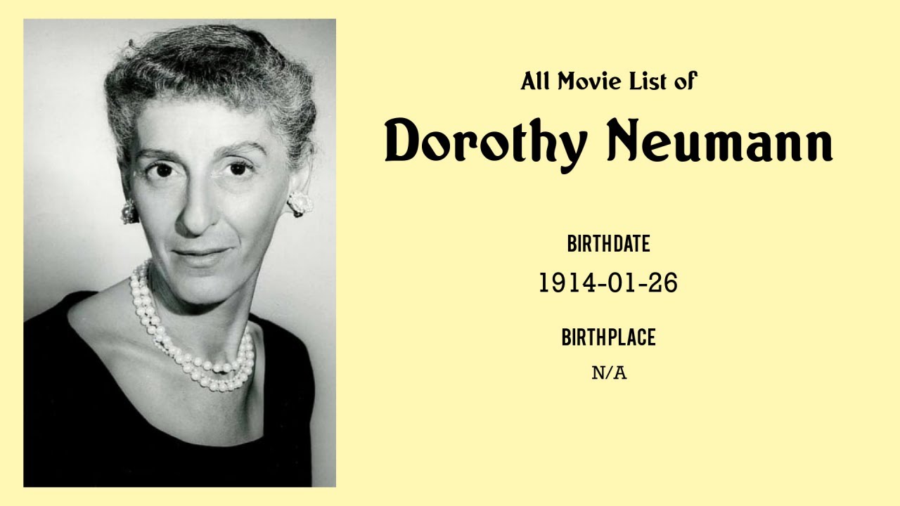 Dorothy Neumann Movies list Dorothy Neumann| Filmography of Dorothy ...