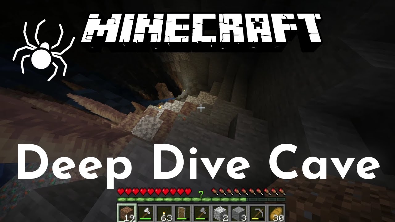 Deepest Cave Dive #minecraft #rakstreams - YouTube