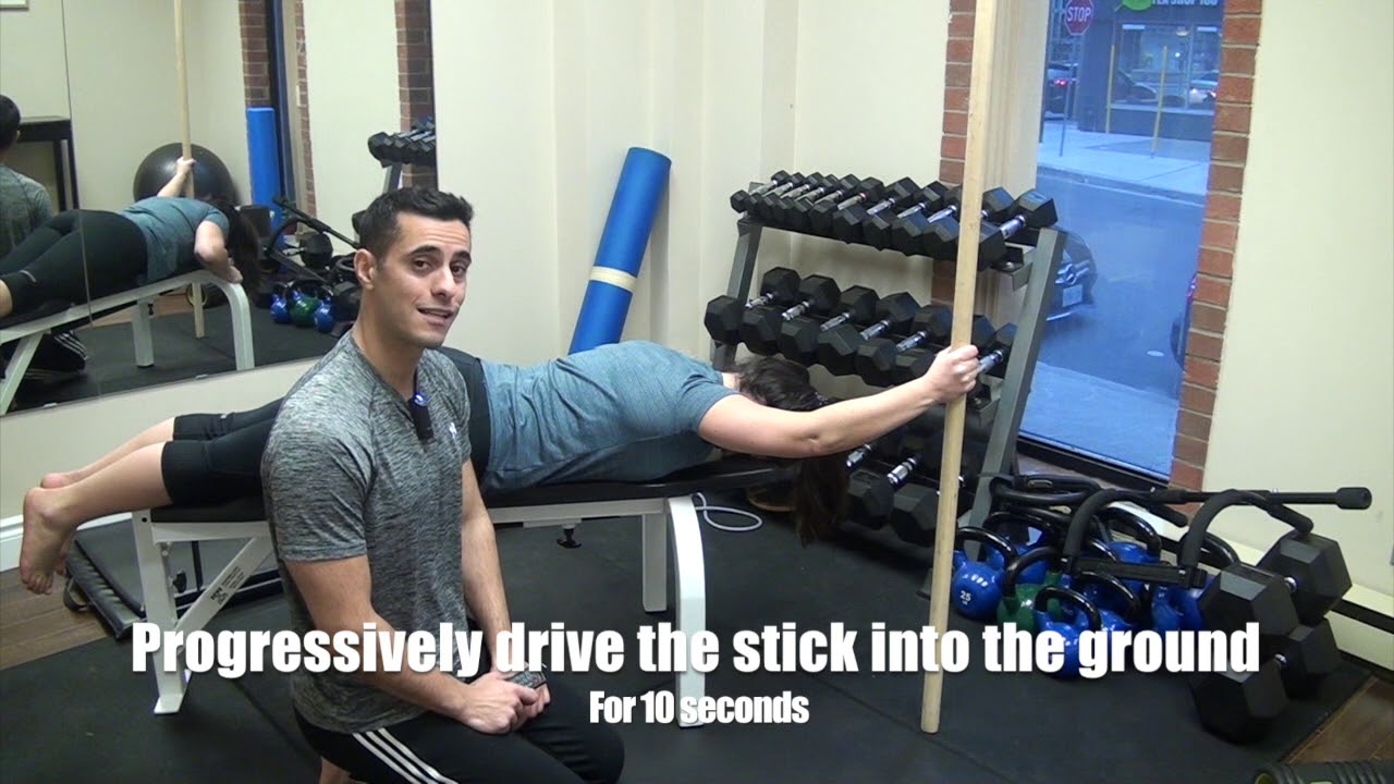 End Range Shoulder Strengthening Exercise (for Shoulder Mobility) - YouTube