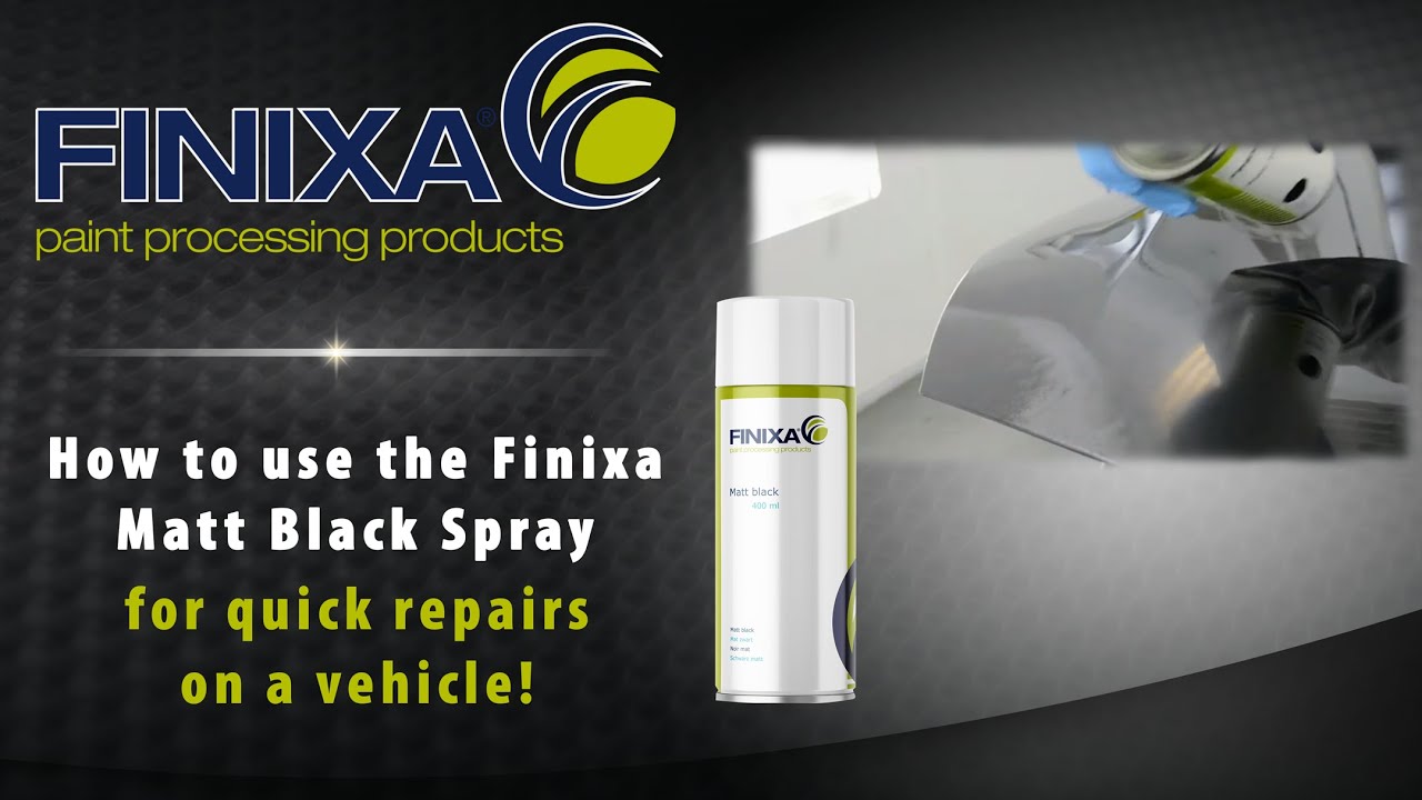 How to use the Finixa Matt Black Spray for quick repairs on a vehicle ...