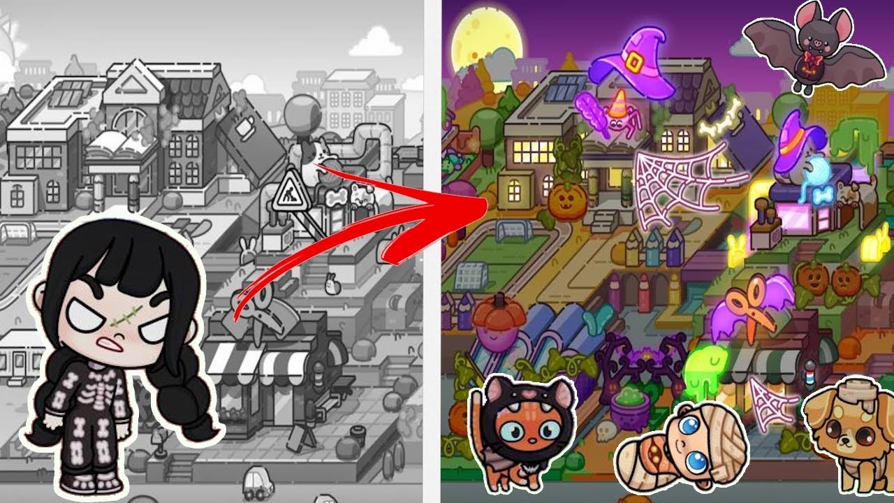 New Halloween gifts in Avatar World - YouTube