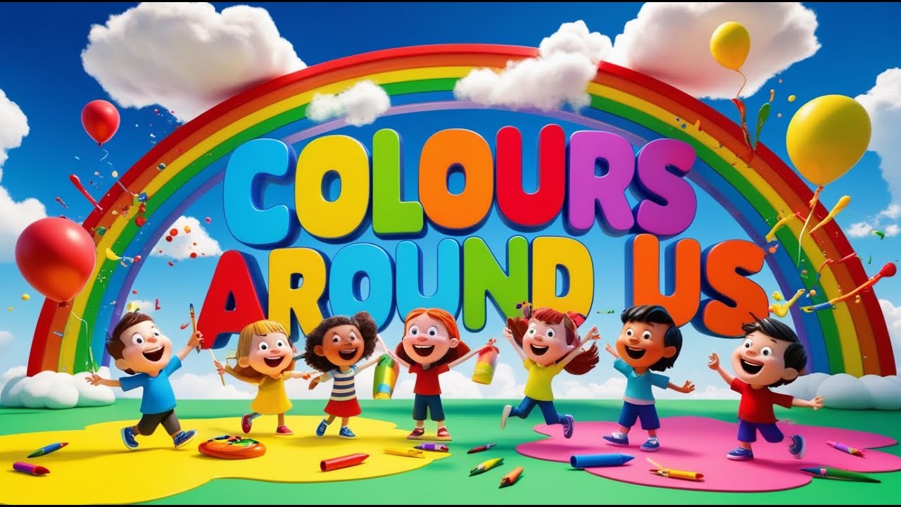 🎨 Colours Around Us | Fun Learning Song for Kids | Educational Kids ...
