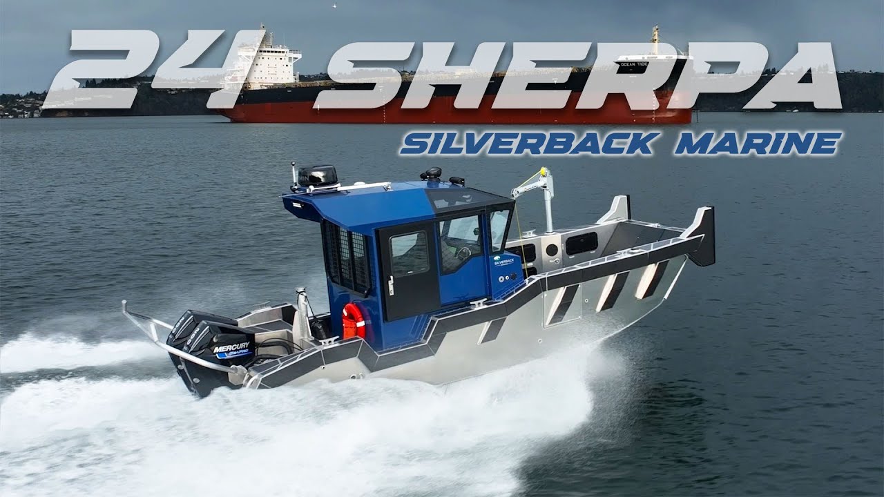 24 Sherpa Landing Craft with 200 HP Mercury Sea Pro Outboards - YouTube