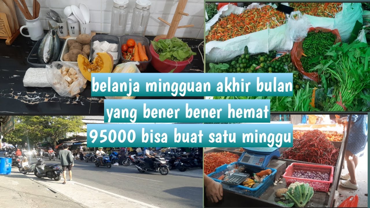 Belanja mingguan bener bener hemat||food preparation||95000 bisa buat ...