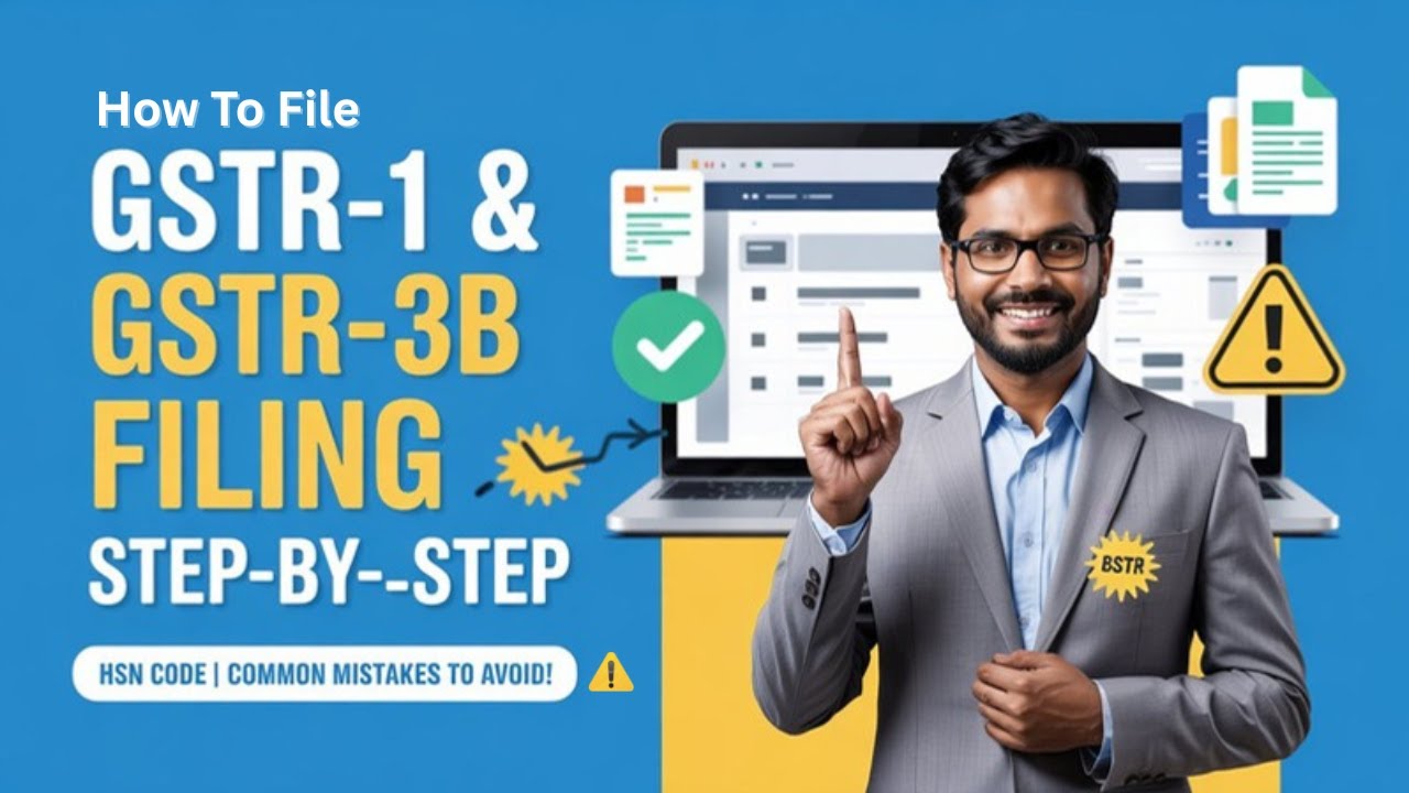 How to File GST Returns Online 2025 | GSTR-1, GSTR-3B, HSN Code | Step-by-Step Guide - YouTube Music