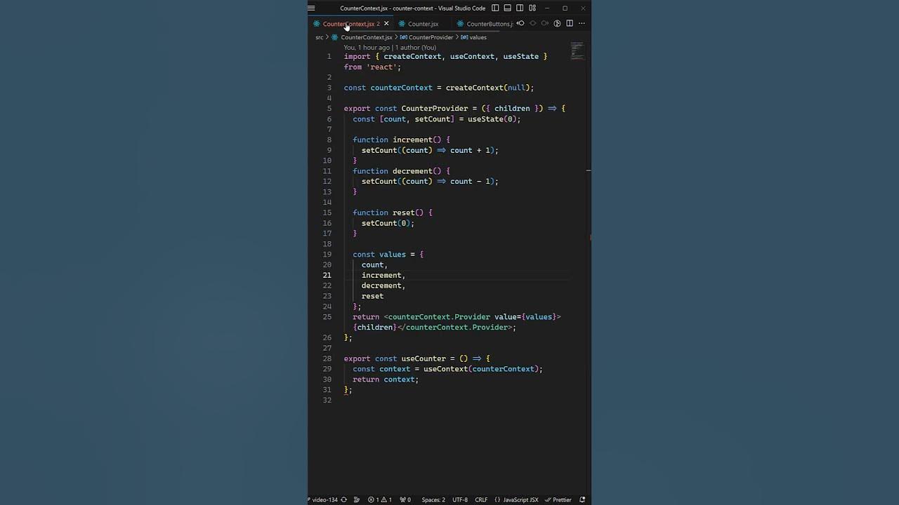 Create Custom Hook For Consuming The Context Api In React Components React18 React Youtube