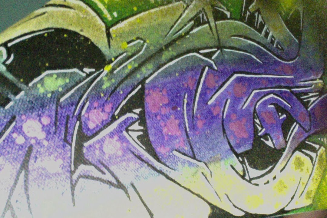 WILDSTYLE GRAFFITI CANVAS -SCIZ - YouTube