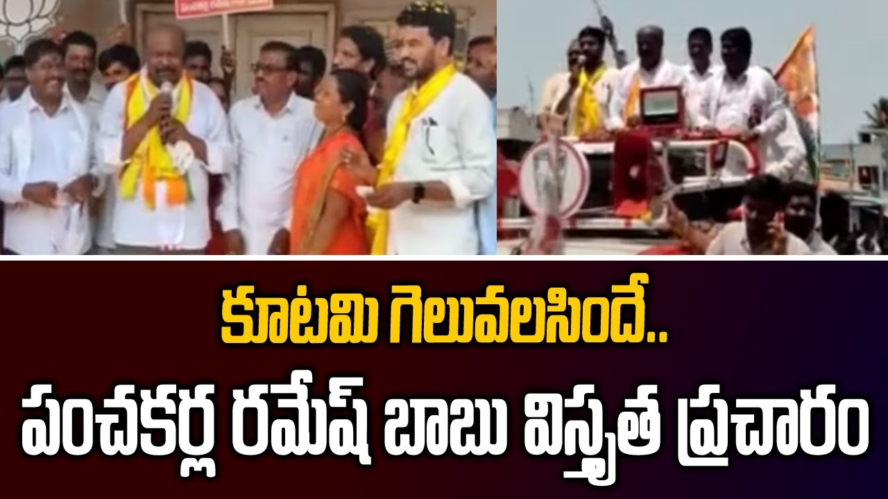 Panchakarla Ramesh Babu Election Campaign in Pendurthi Constituency | AP Elections 2024 | TV5 ...