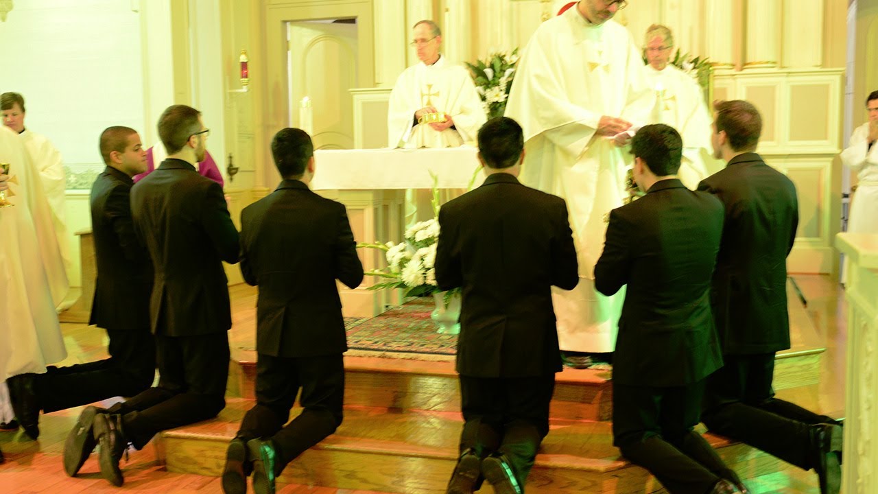 Profession of First Vows of 12 Jesuits - YouTube