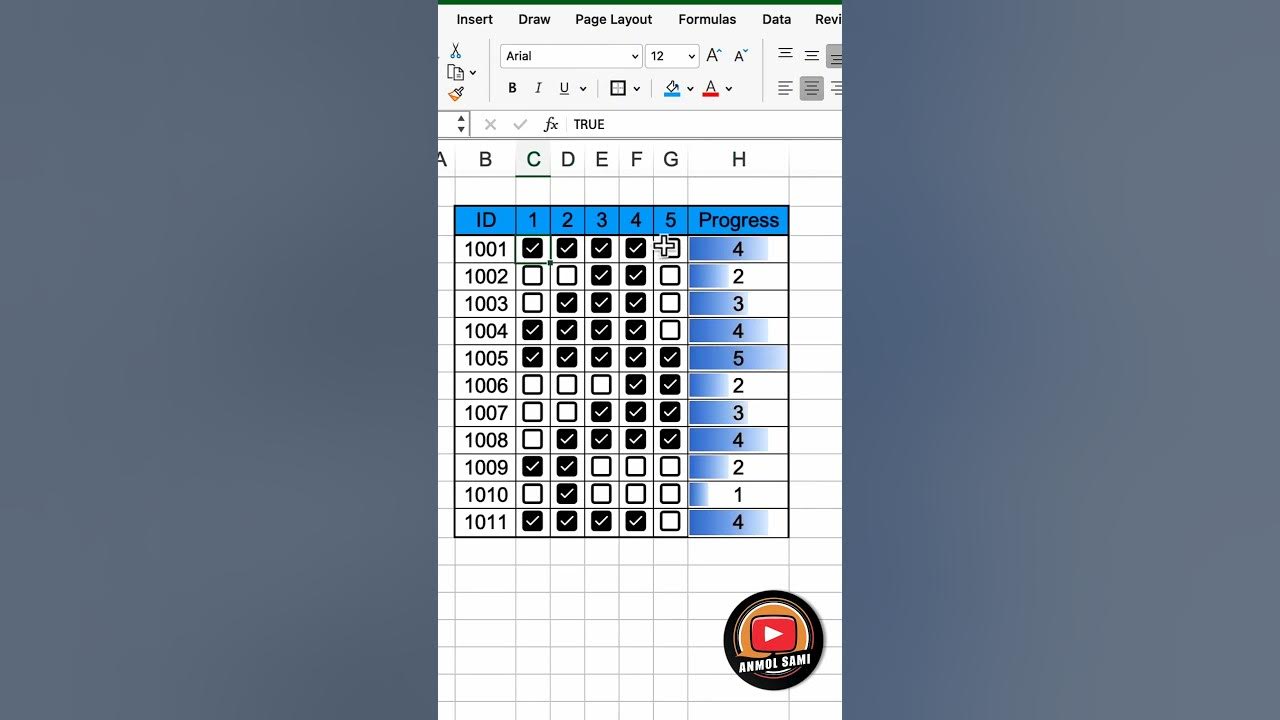 Excel Tips & Tricks | How to Create Progress Bar with Color Formatting in Excel #exceltutorial ...