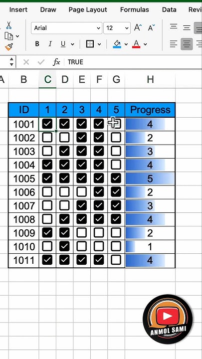 Excel Tips And Tricks How To Create Progress Bar With Color Formatting In Excel Exceltutorial 