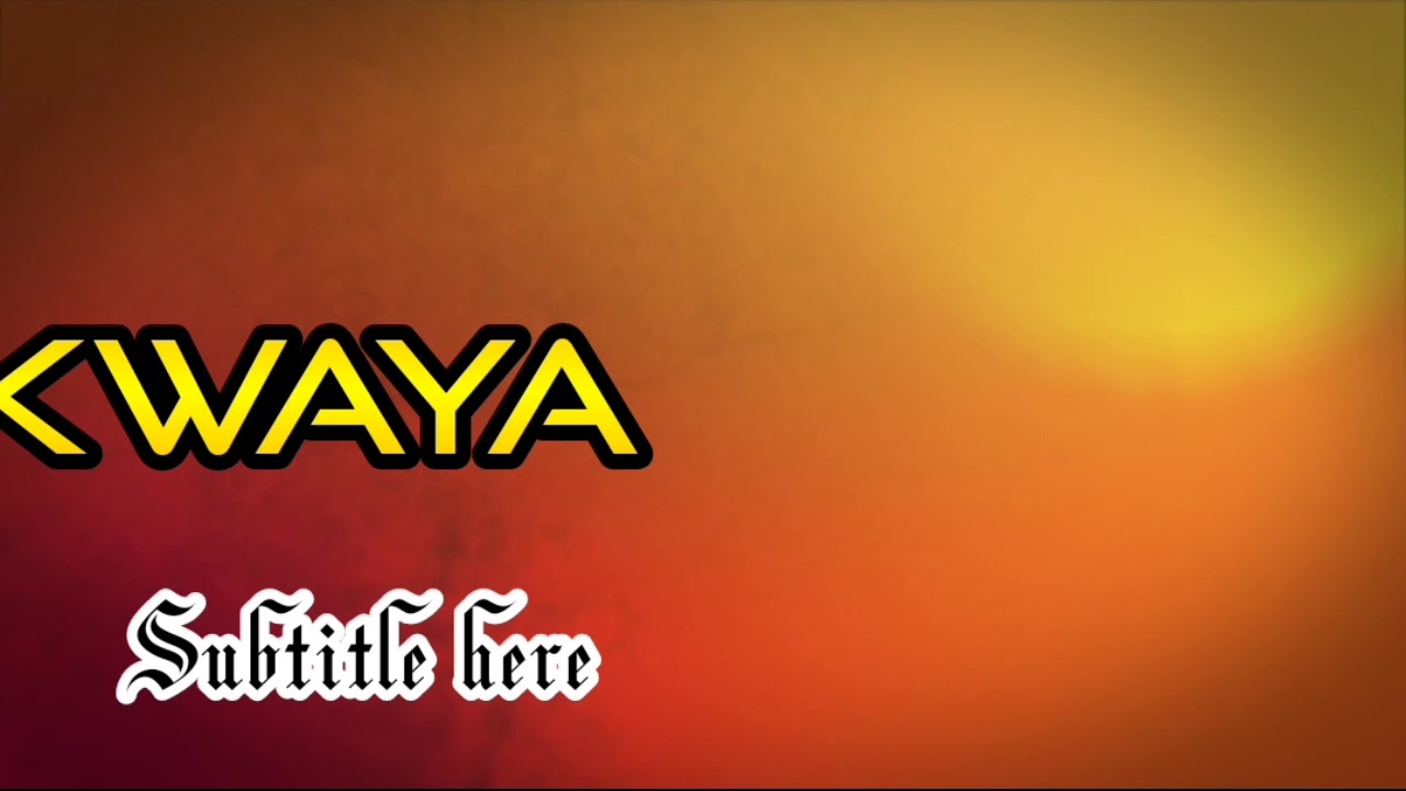 singing kwaya (music video) - YouTube