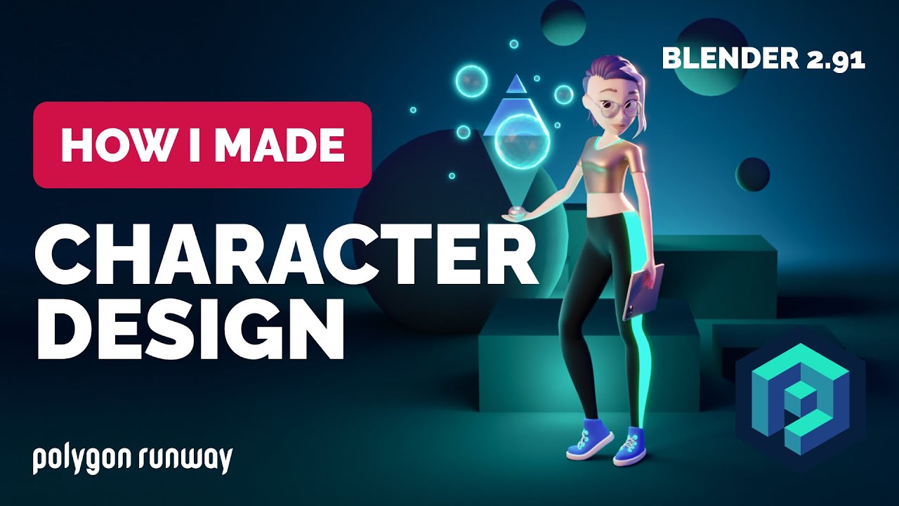 Character Design in Blender 2.91 - 3D Modeling and Rigging Process ...