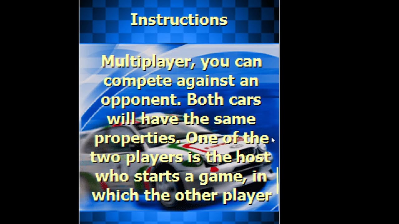 Nokia Rally 3D Instructions walkthrough - YouTube