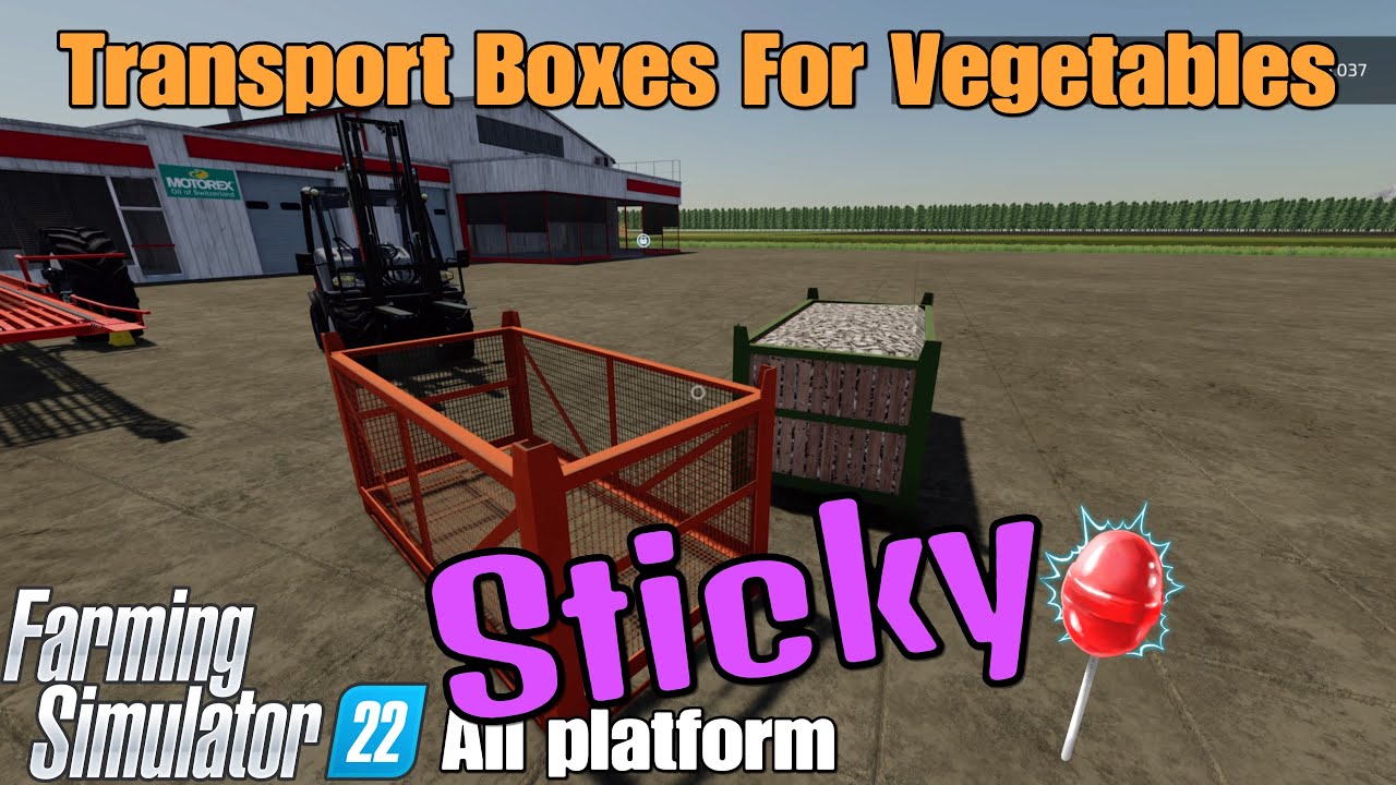 Transport Boxes For Vegetables / FS22 mod for all platforms - YouTube