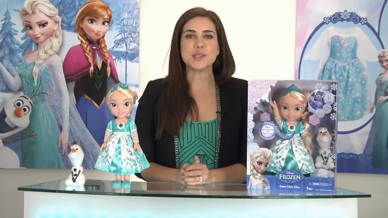 Snow Glow Elsa Singing Toddler Doll & Light Up Dresses - YouTube