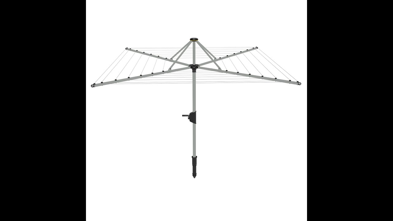 Daytek Mk2 Rotary Clothesline Installation - YouTube