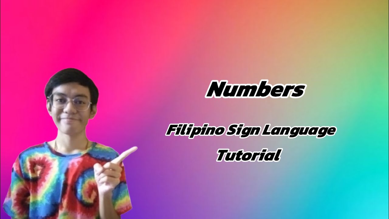Learn Numbers Filipino Sign Language | Aaron Begasa - YouTube