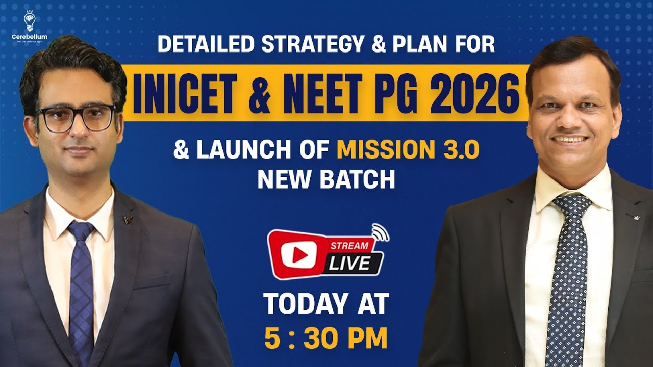Strategy & Schedule for NEETPG/INICET 2026 with Dr. Gobind Rai Garg ...