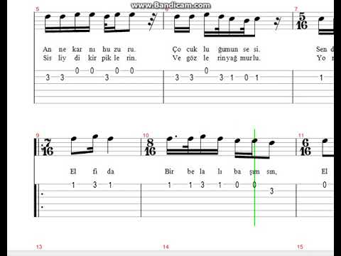 Haluk Levent Elfida Nota Tab - YouTube