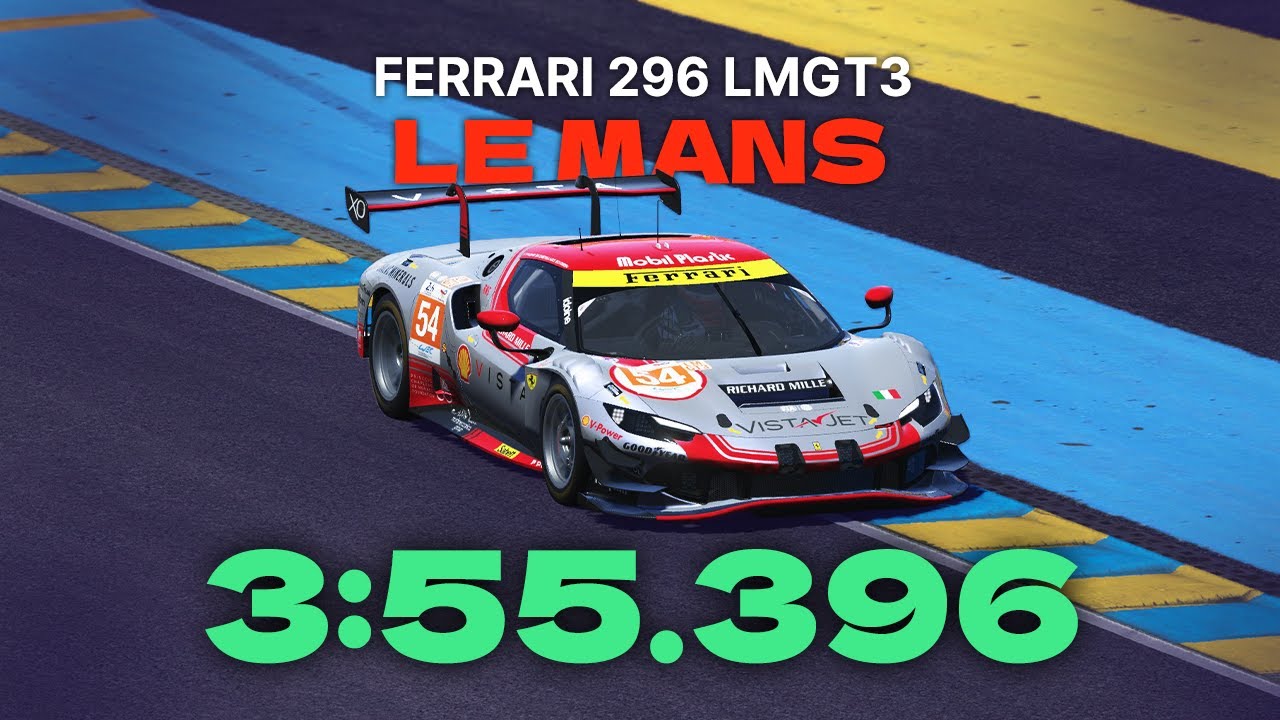 Le Mans Ultimate | Ferrari 296 LMGT3 - Le Mans | Hotlap - YouTube
