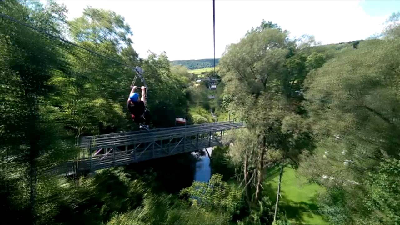 Zipline at Greek Peak Adventure Center - YouTube
