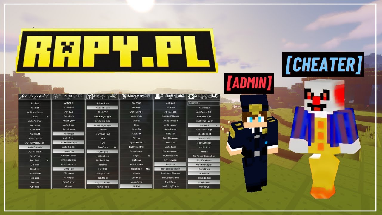 ZDOMINOWAŁEM SERWER RAPY.PL LIFESTEAL NA CHEATACH - YouTube