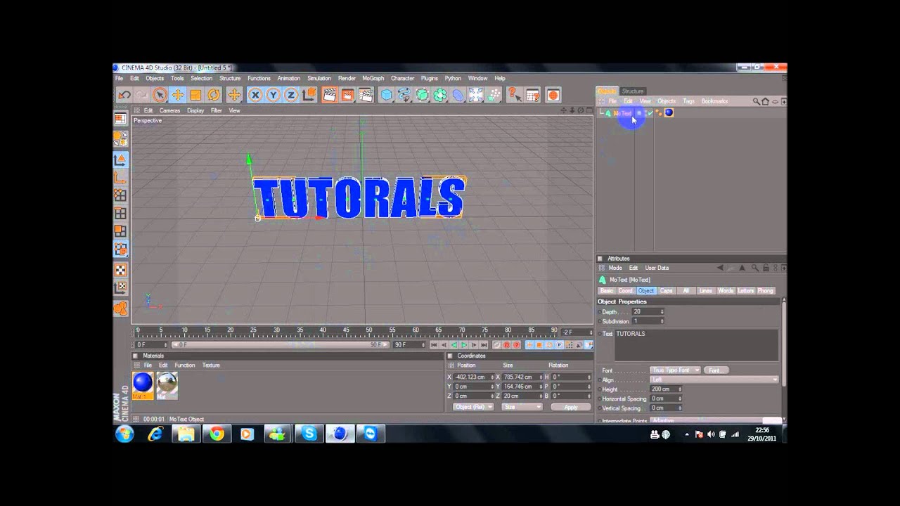 How to split up text on cinema 4D commentary - YouTube