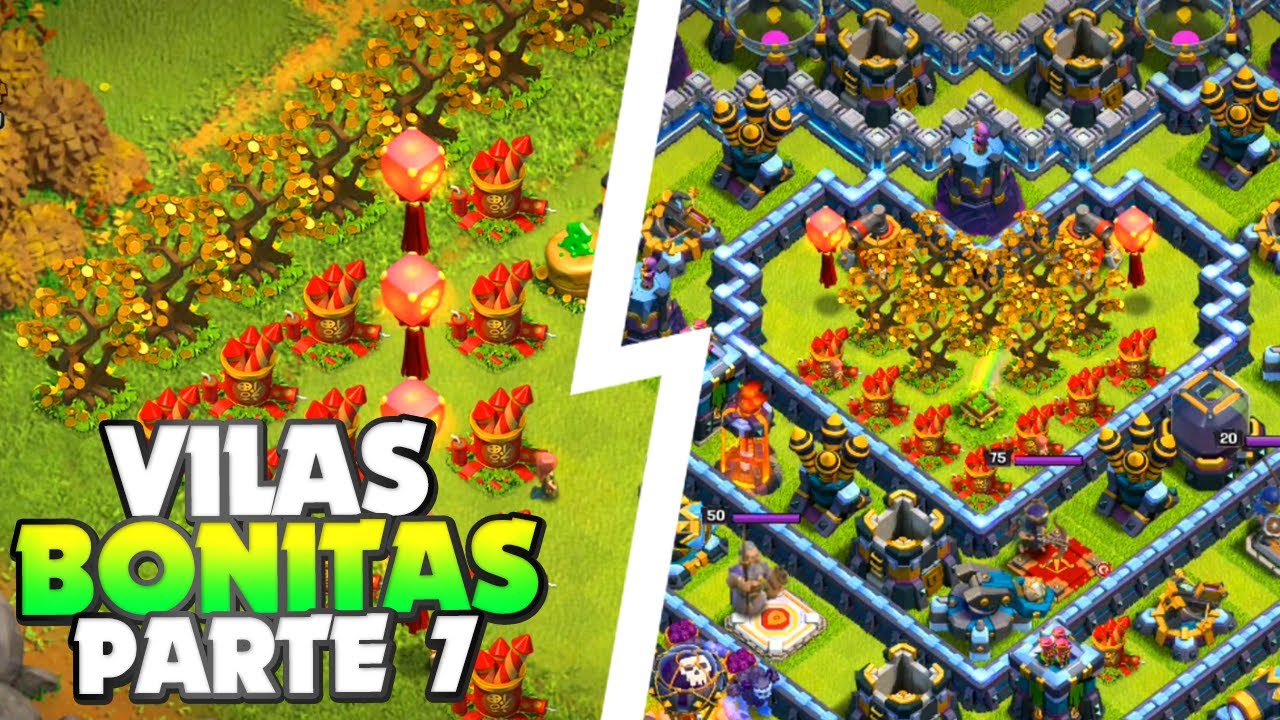 TOP 10 VILAS MAIS BONITAS DO CLASH OF CLANS #7 (VILLAGE BEAUTIFUL ...