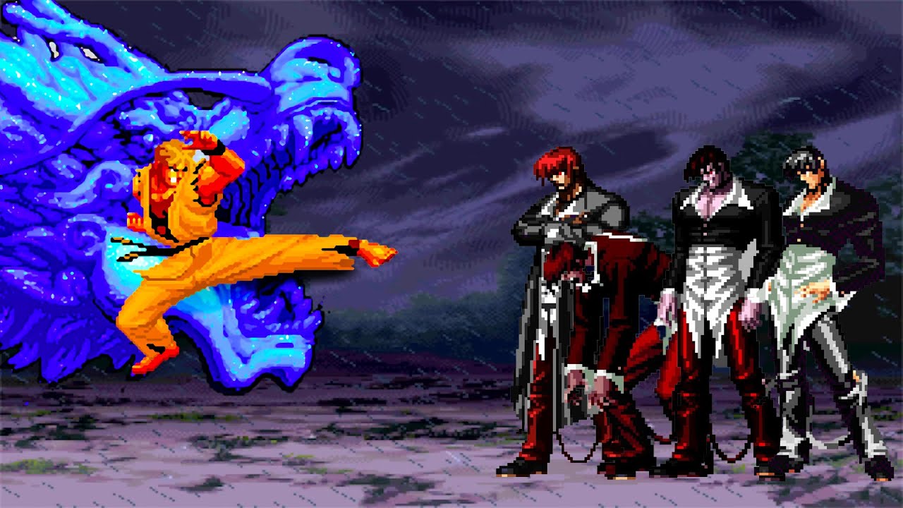 The King of Fighters (MUGEN) | God Ryo vs Orochi Iori - YouTube