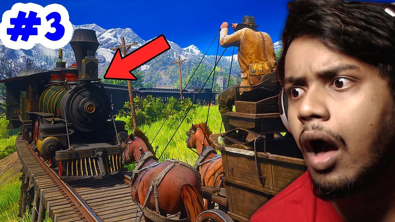 HITTING THE TRAIN AT FULL SPEED - RDR2 #3 - YouTube